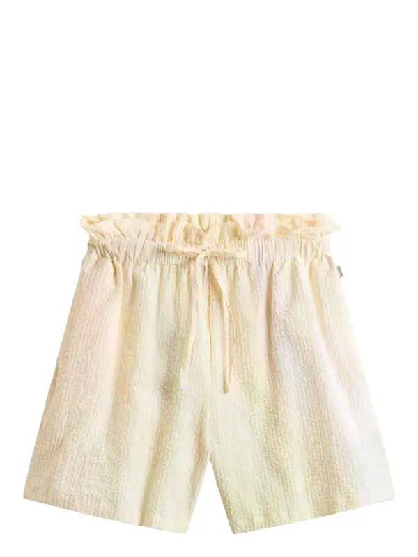 Woolrich Seersucker Cotton Shorts - Neutrals