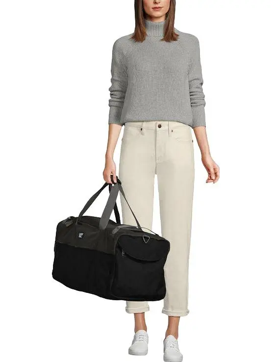 LANDS' END All Purpose Travel Duffle Bag - Oxidized Gray Heather