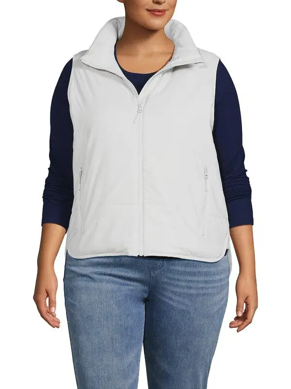 LANDS' END Wanderfree Insulated Vest - Light Mist