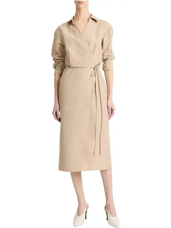 Reiss Dartmouth Dress Textured Vince Long Drop Dresses Editorialist