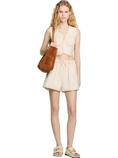 Sandro Carpenter Shorts - Brown