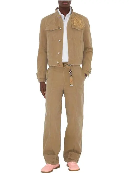 Burberry B Crest Cotton Jacket - Walrus