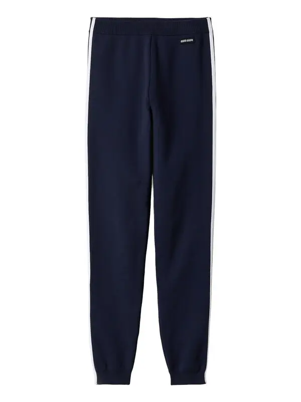 Miu Miu Technical Fabric Pants - Blue/white