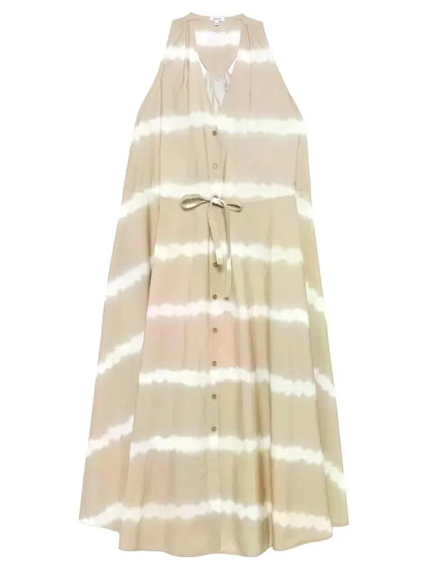 Aspesi Striped Midi Dress - Neutrals