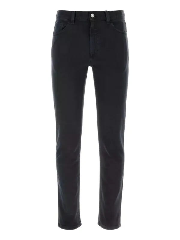 Zegna Logo-patch Jeans - Black