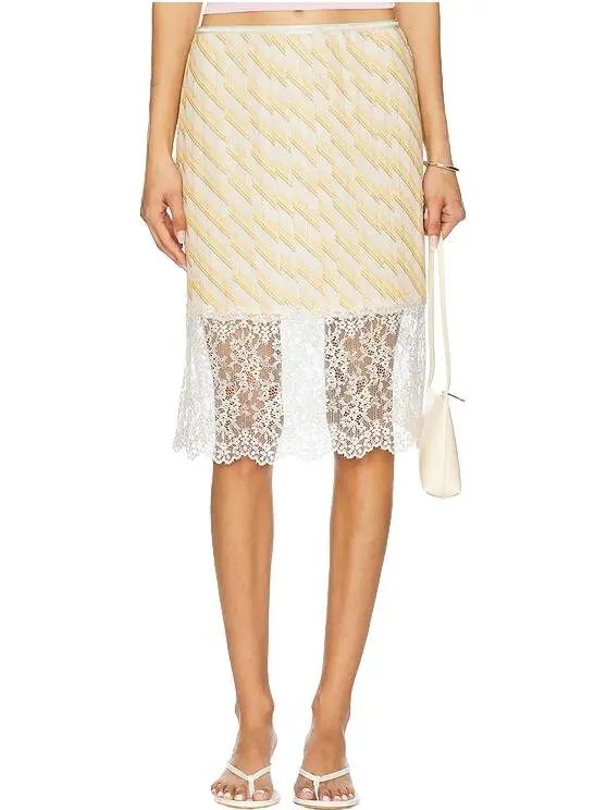 Le Superbe Lingerie Slip Skirt - Riley Stripe