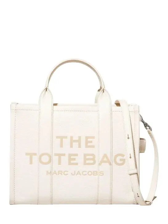 Marc Jacobs The Leather Medium Tote - Cotton/sil