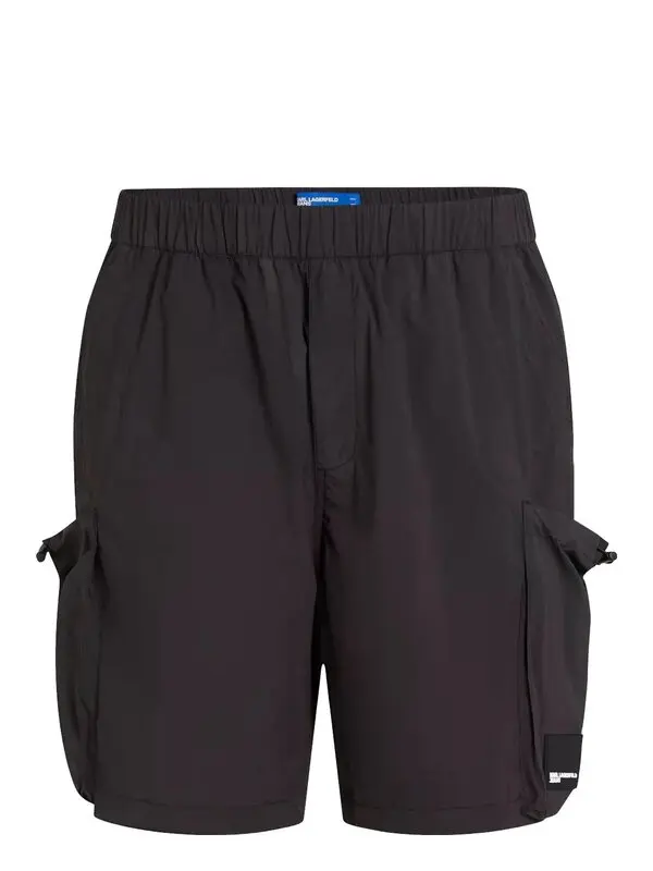 Karl Lagerfeld Logo Box Shorts - Black
