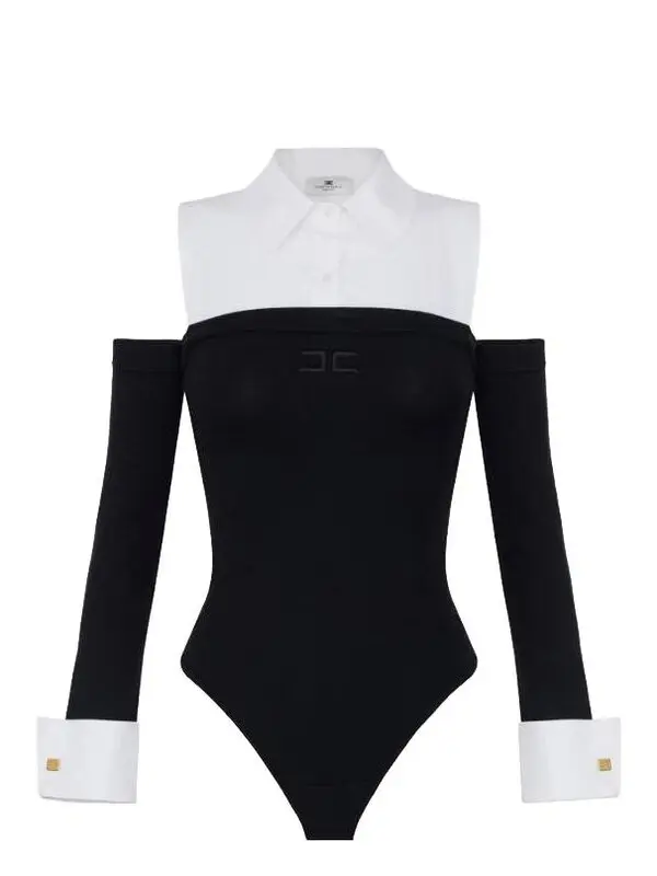 Elisabetta Franchi Viscose Knit Top - Black