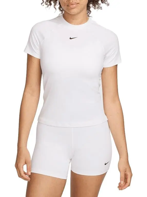 Nike Pro Dri-fit Short Sleeve Top - White/black