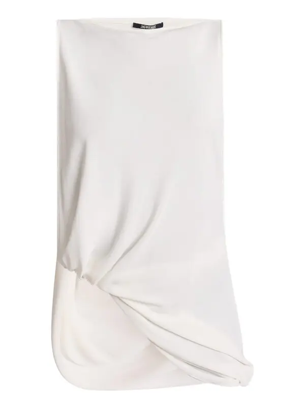 Jacquemus Peplo Cutout Tank Top - White