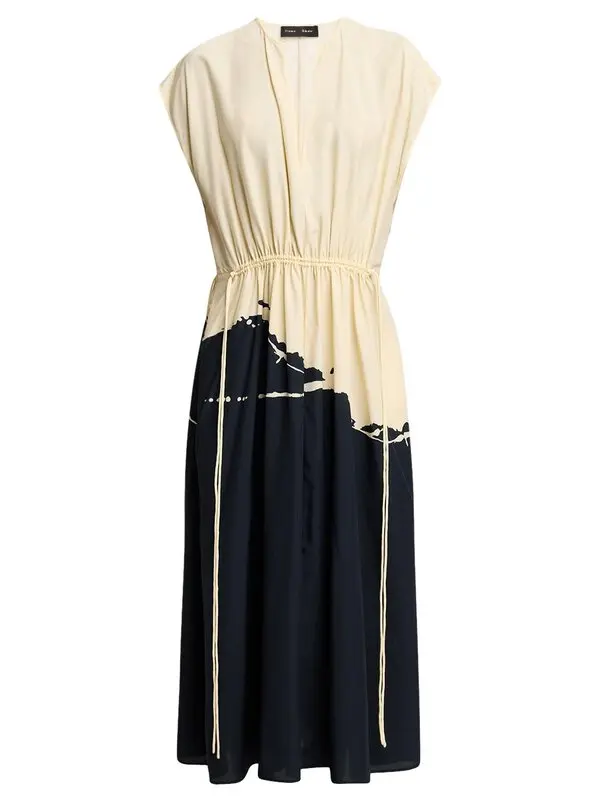 Proenza Schouler Ezra Printed Viscose Dress - Black Multi
