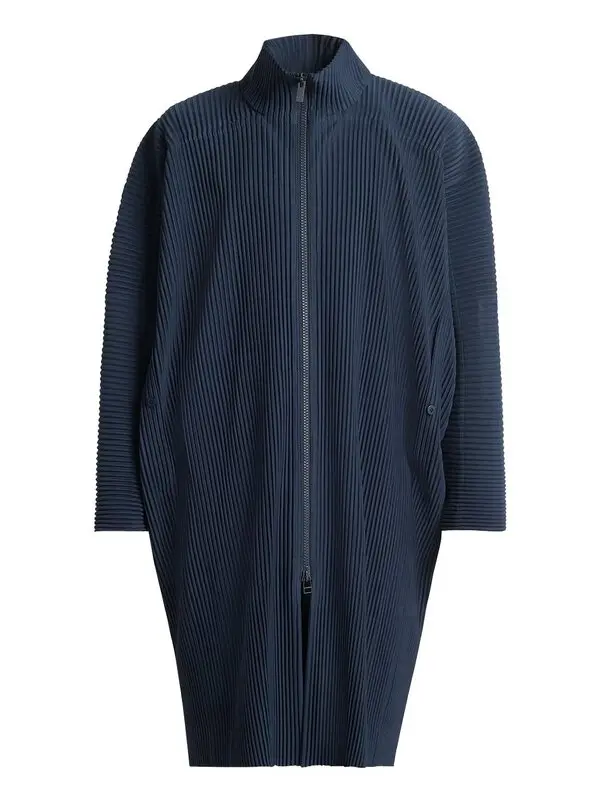 Issey Miyake Pleated Parka - Midnight Blue