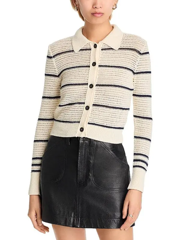 FRAME The Shrunken Cardigan - Cream Mult