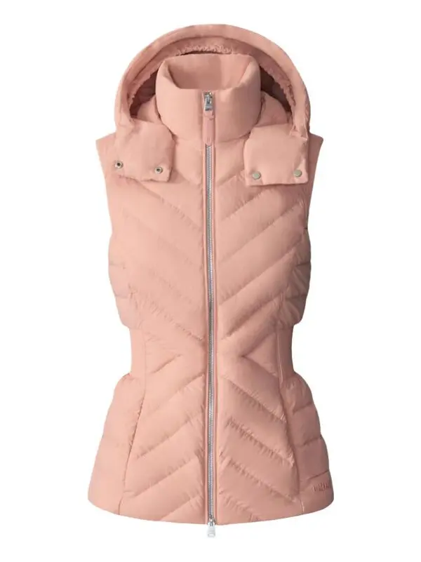 Mackage Hoshi Light Down Hooded Vest - Muted Clay