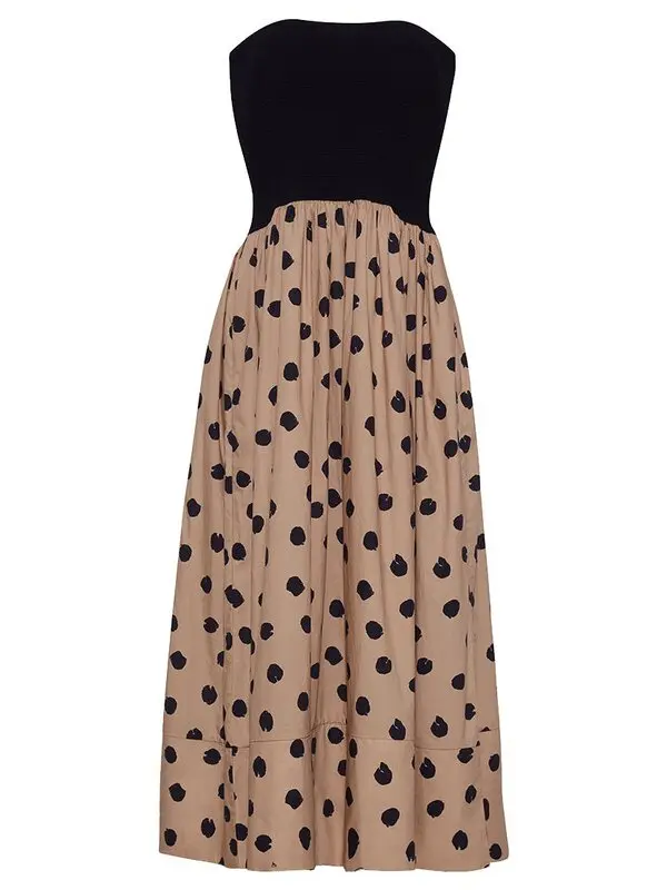 Cara Cara Cynthia Midi Dress - Spot Ginger Root