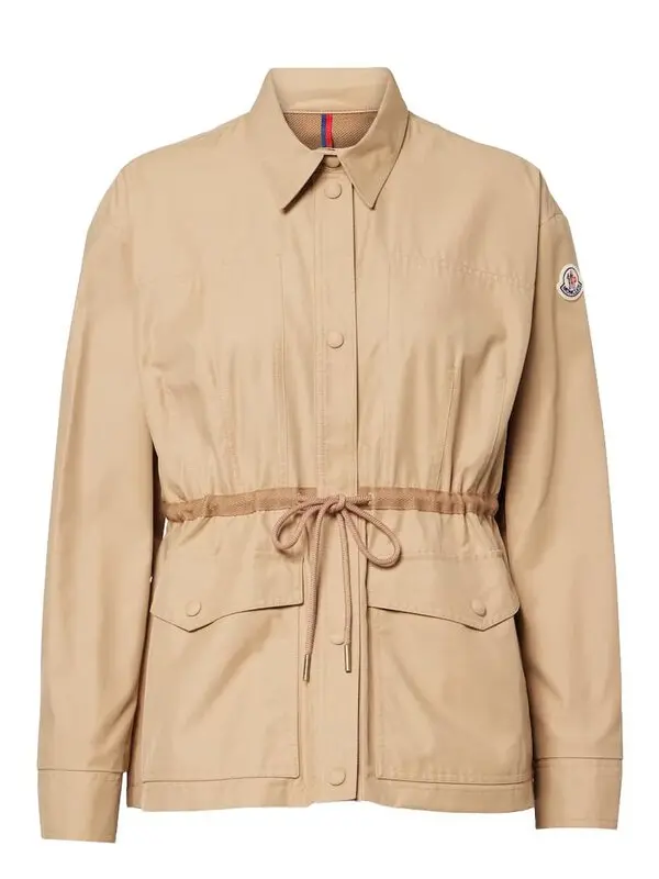 Moncler Saulon Technical Twill Field Jacket - Beige
