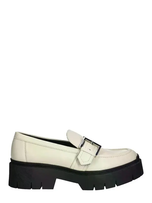 Hugo Boss Leather Loafers - White