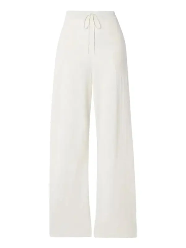 THE ROW Jory Linen-blend Pants - Ivory