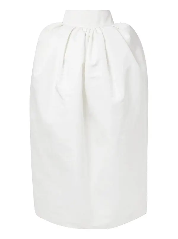 Christopher John Rogers Gathered Silk-faille Maxi Skirt - Ivory