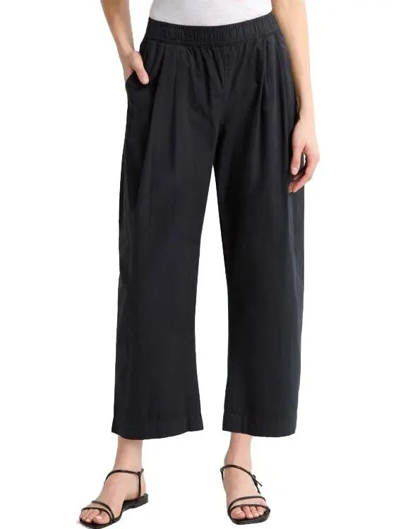 Marine Layer Kyra Pull-on Barrel Pants - Black