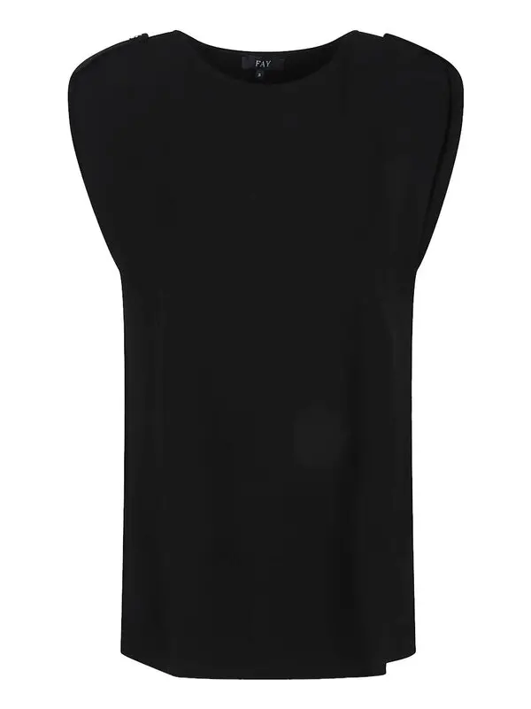 FAY Short Sleeve Top - Black