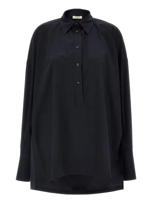 DI.LA3 PARI' Cotton Button-up Shirt - Blue
