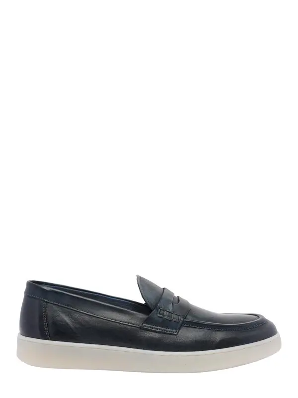 PAWELK'S Leather Loafers - Blue