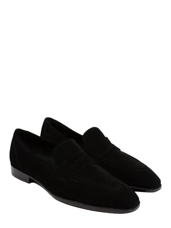 ANTHONY VEER Belmont Penny Loafer - Velvet Noir Black