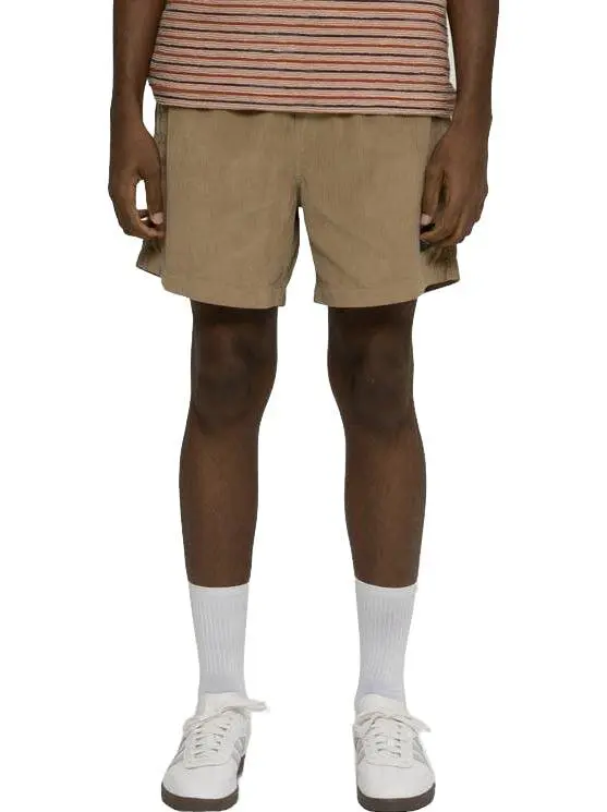 MAUI & SONS Camp 84 Corduroy Walking Shorts - Tan