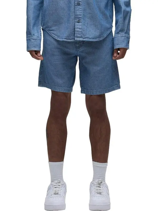 Hudson Jeans Venice Ribbed Cotton Chino Shorts - Herringbone