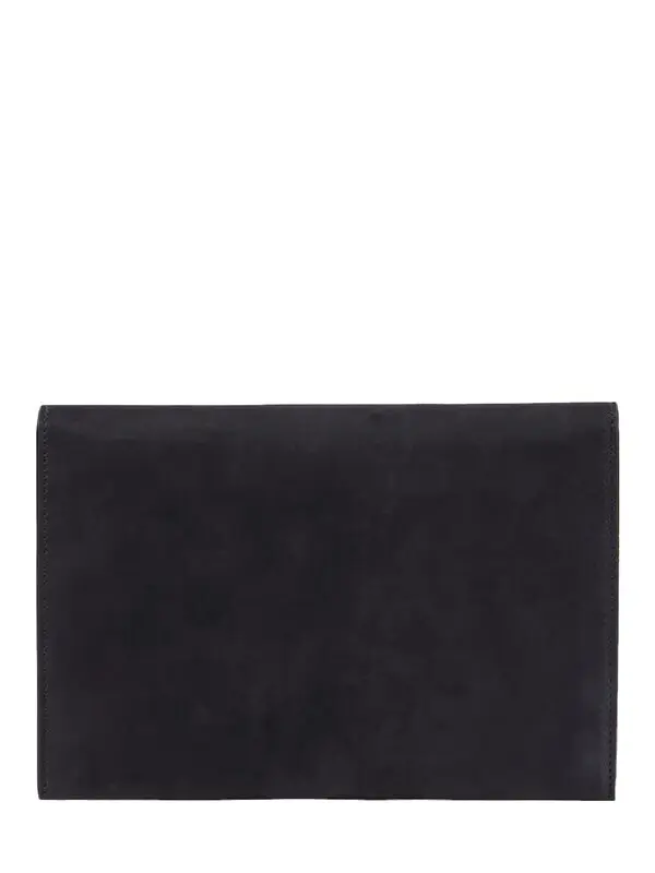THE ROW Leather Pouch - Black