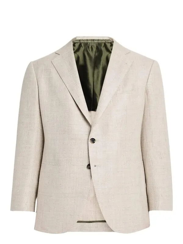 Cesare Attolini Diagonal Mini-herringbone Sport Coat - N11-natural
