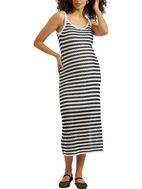 RIPE MATERNITY Diana Crochet Dress - Black