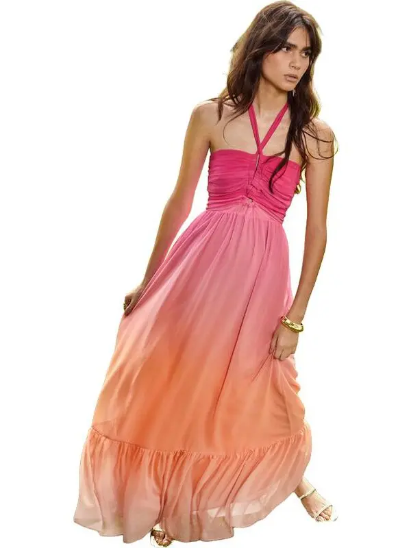 Allison Sabine Maxi Dress - Orange