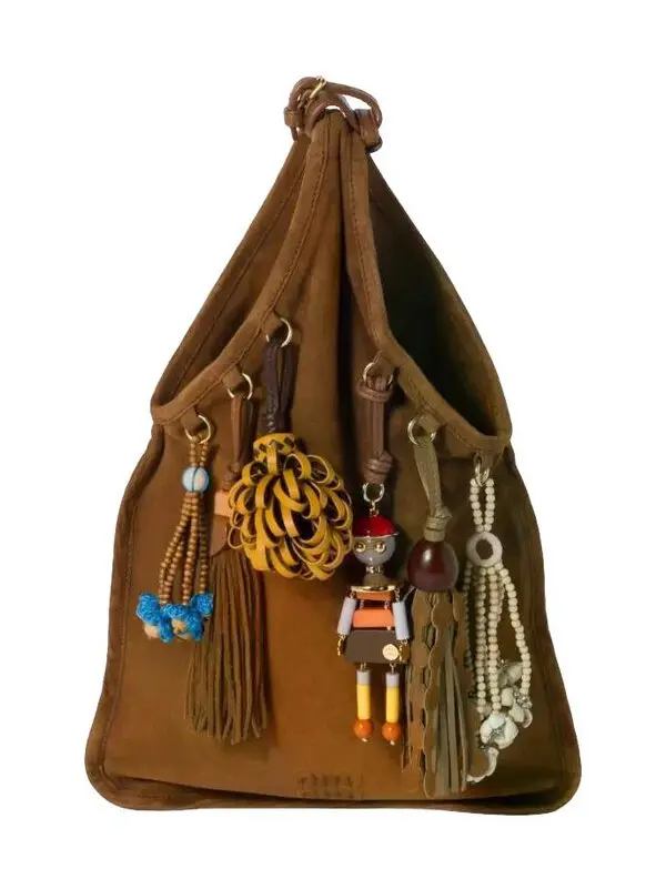 Miu Miu Trick Suede Tote - Brown