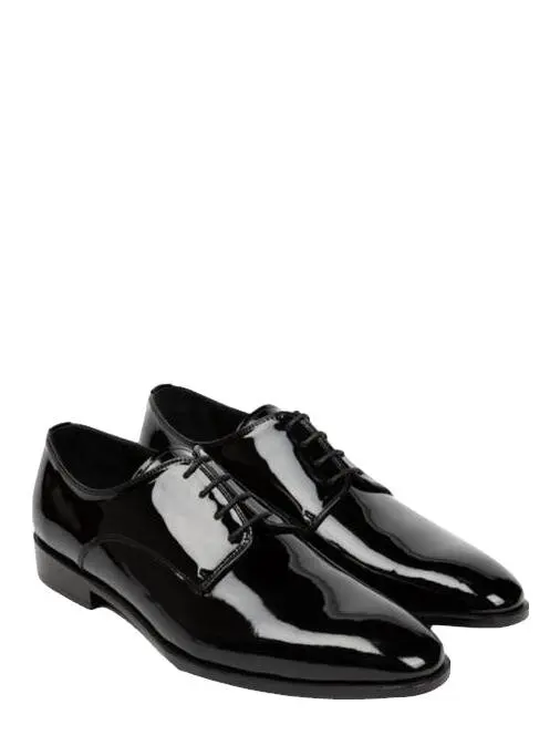 ANTHONY VEER Prestige Tuxedo Derby - Black Onyx Shine