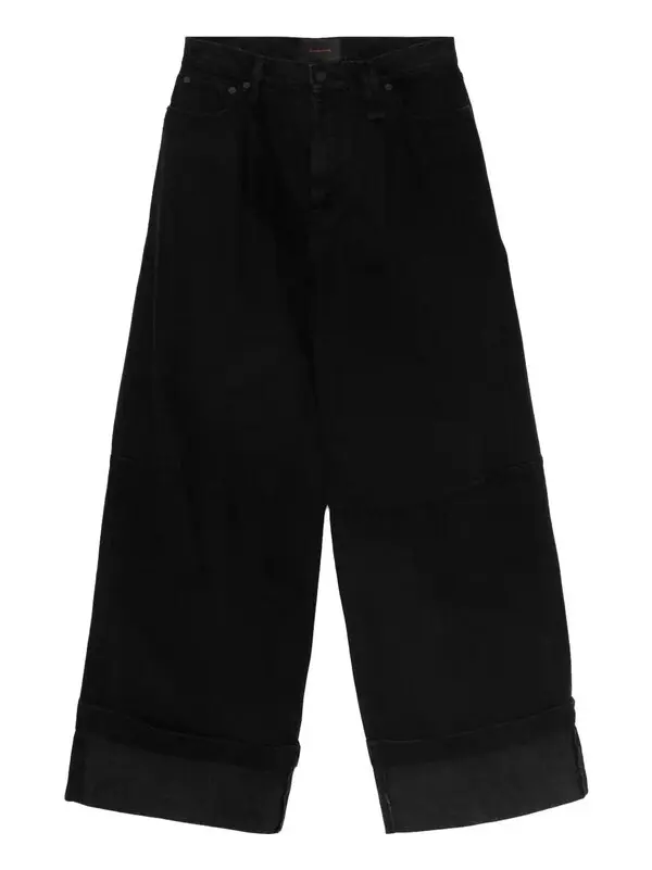 Simone Rocha Wide-leg Jeans - Black