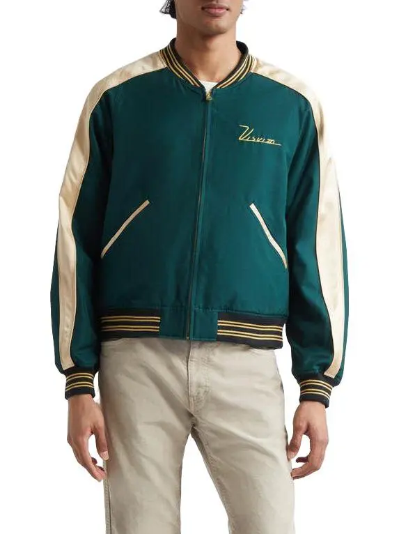 Visvim Douglas Wool & Silk Team Jacket - Green