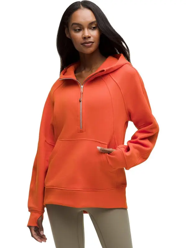Lululemon Scuba Oversized Half-zip Hoodie - Sunburst Orange