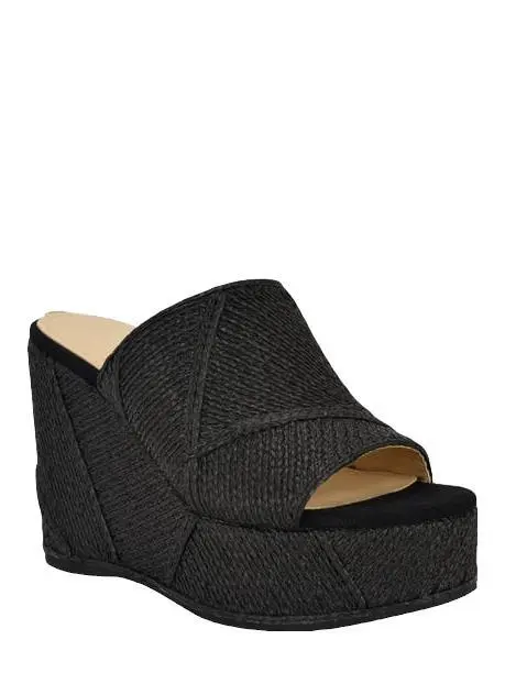 Guess Platform Wedge Sandal - Black