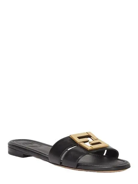 Fendi Ffold Slide Sandal - F0qa1 Nero