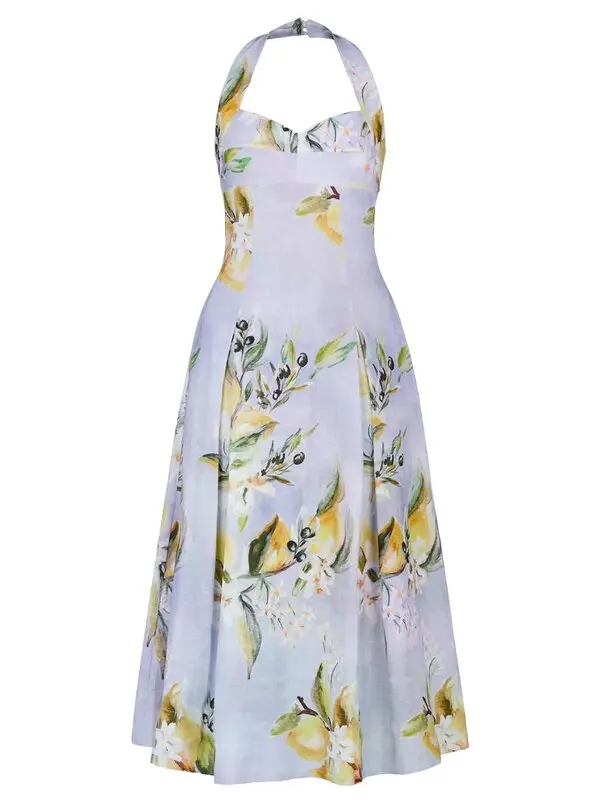 NICHOLAS Seraphina Midi Dress - Blue