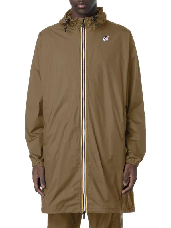 K-WAY Le Vrai 4.0 Eiffel East Raincoat - Brown Corda