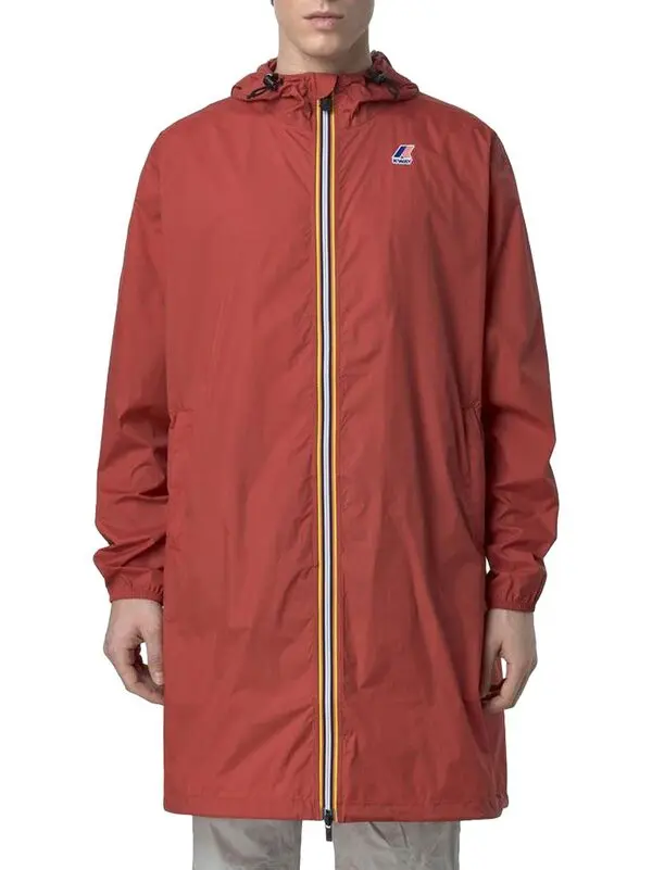 K-WAY Le Vrai 4.0 Eiffel East Raincoat - Red Jasper