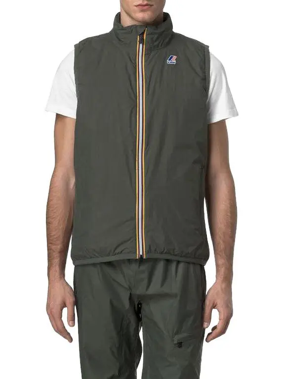 K-WAY Le Vrai 4.0 Rouland Water Repellent Vest - Green Blackish