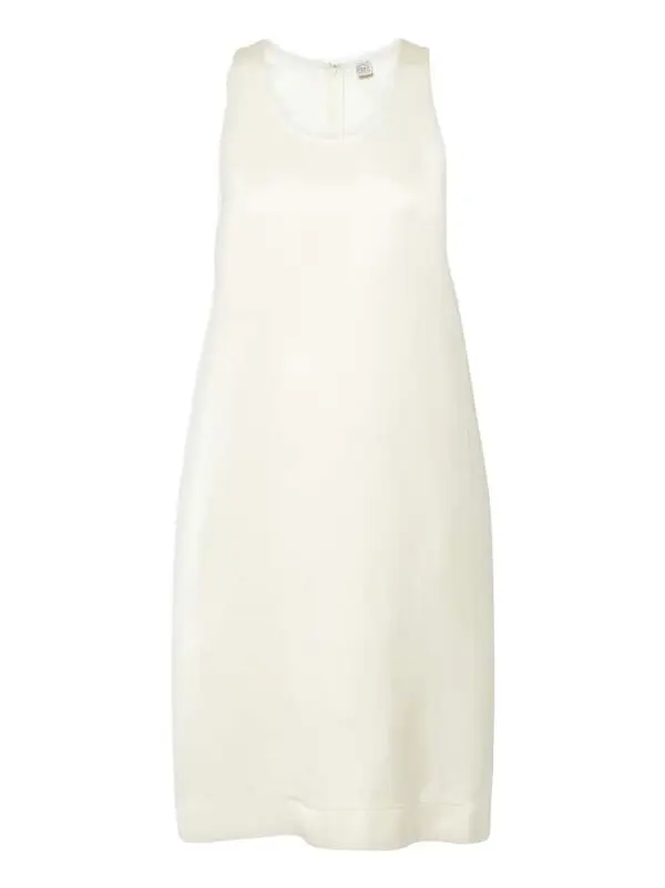 TOTÊME Satin Minidress - White