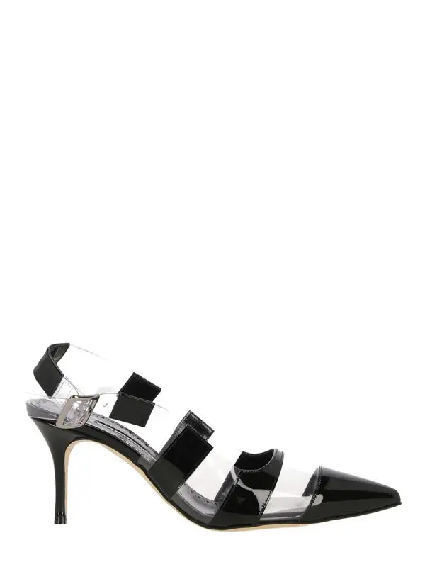 Manolo Blahnik Sandals - Blck/lgry