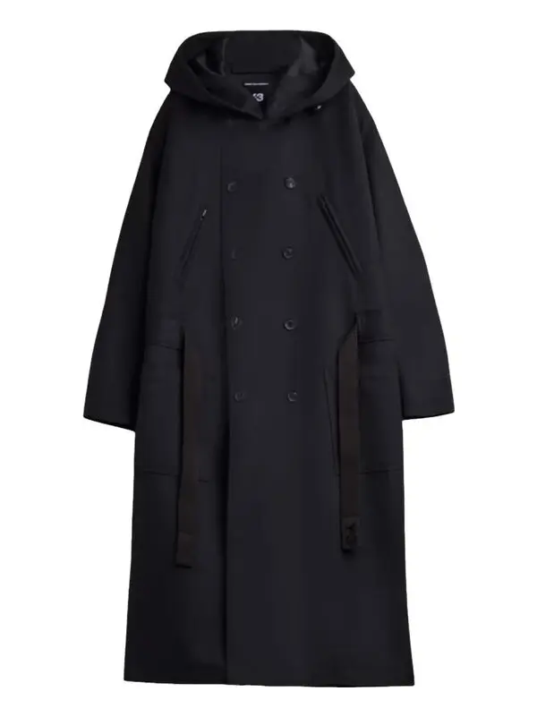 Adidas Melton Wool Coat - Black