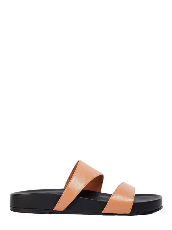 STUART WEITZMAN Miami Leather Sandals - Light Brown